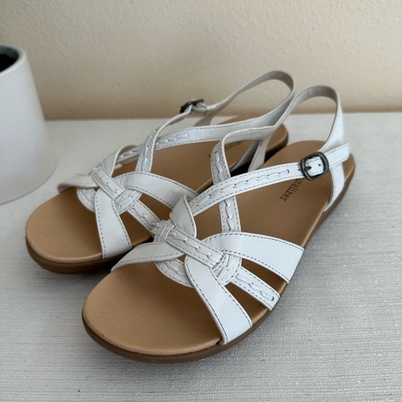 Naturalizer | Shoes | Naturalizer Julian White Leather Strap Slingback ...